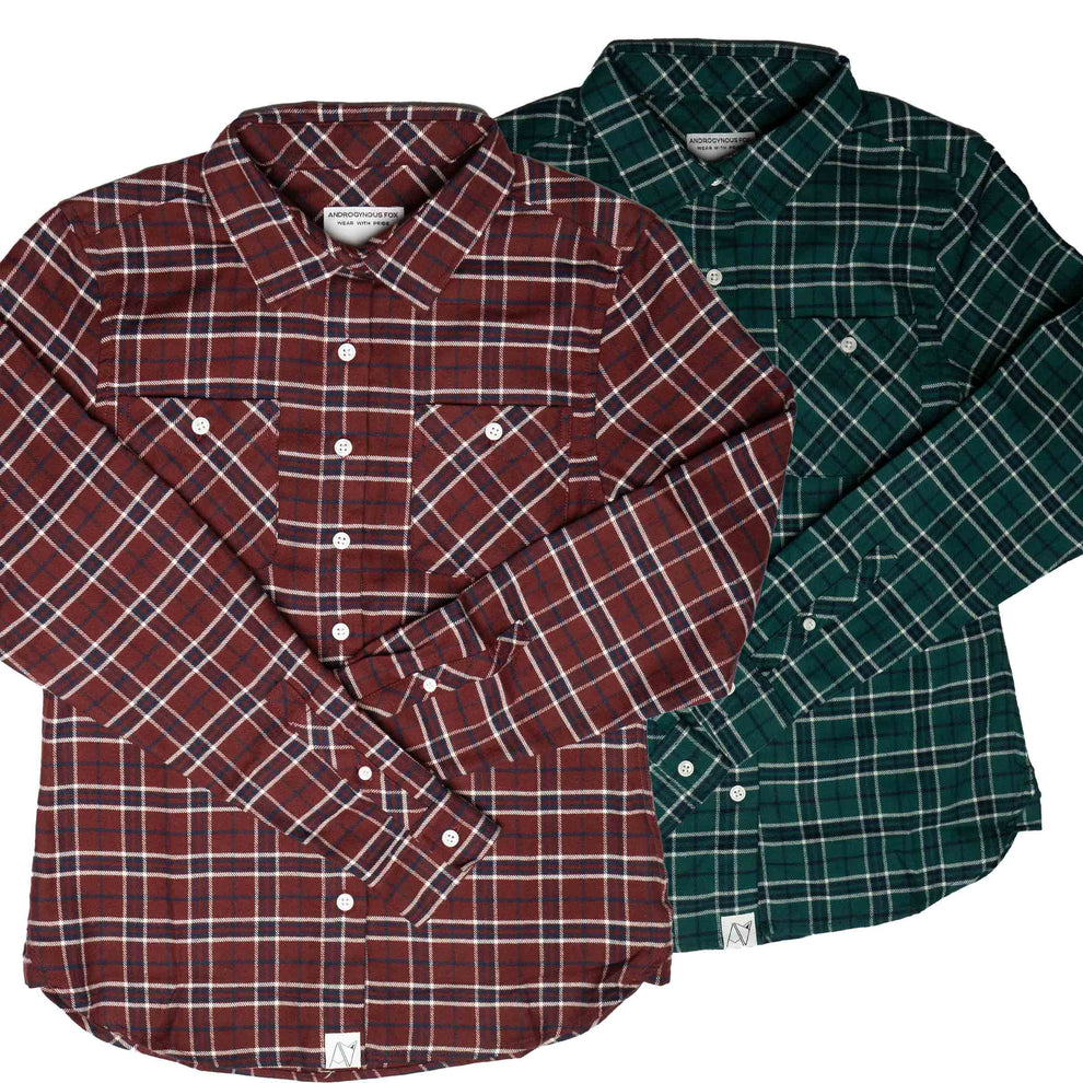 Field Day Pattern Flannel | Gender Neutral Flannel Shirt – Androgynous Fox