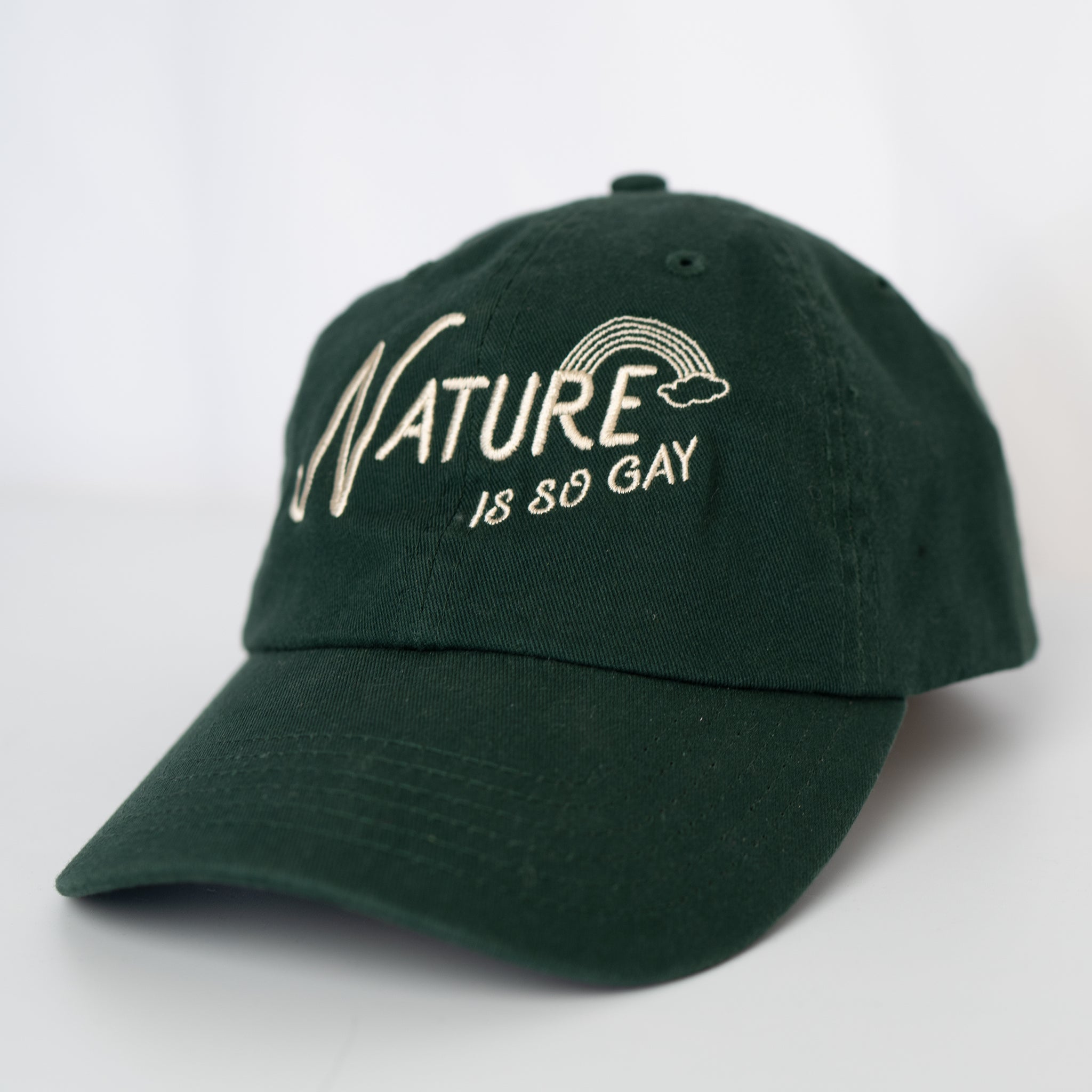 Nature Is So Gay Hat — LGBTQ+ Queer Outdoor Accessory – Androgynous Fox