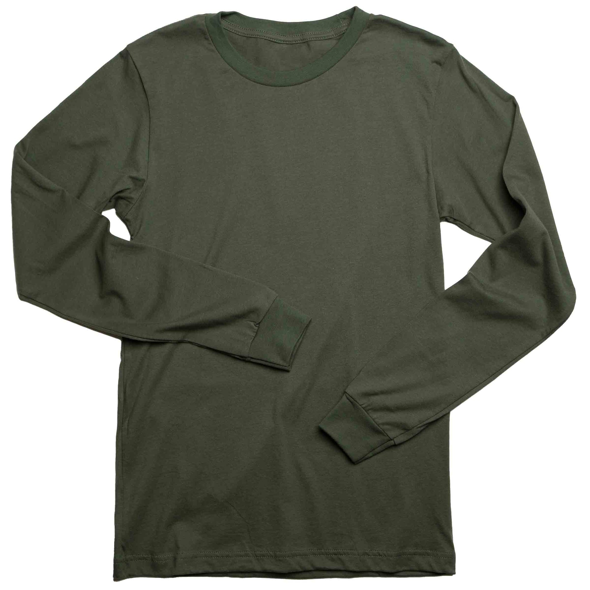 Long Sleeve Crew Neck Basics — Gender Neutral Layering Tee ...