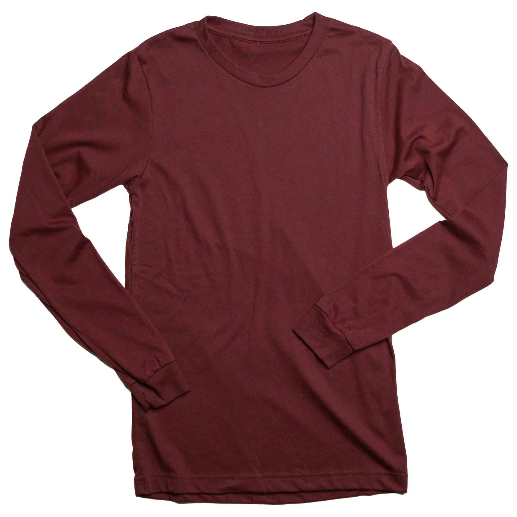 Long Sleeve Crew Neck Basics — Gender Neutral Layering Tee ...