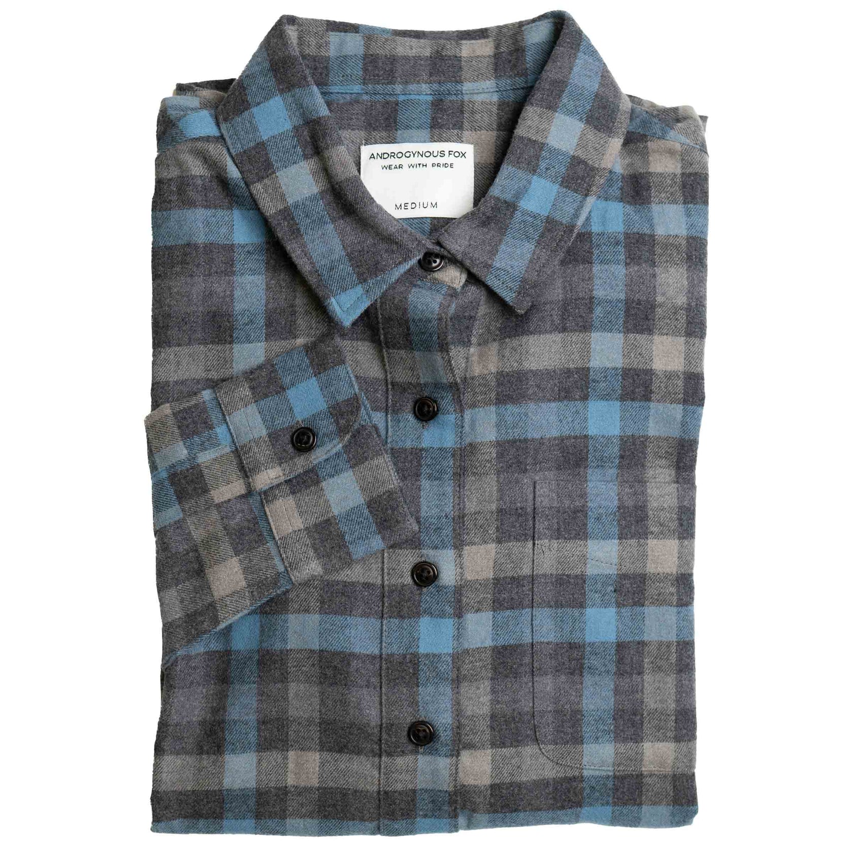 AF Tailored Flannel — Flannel Shirt for Queer Style – Androgynous Fox