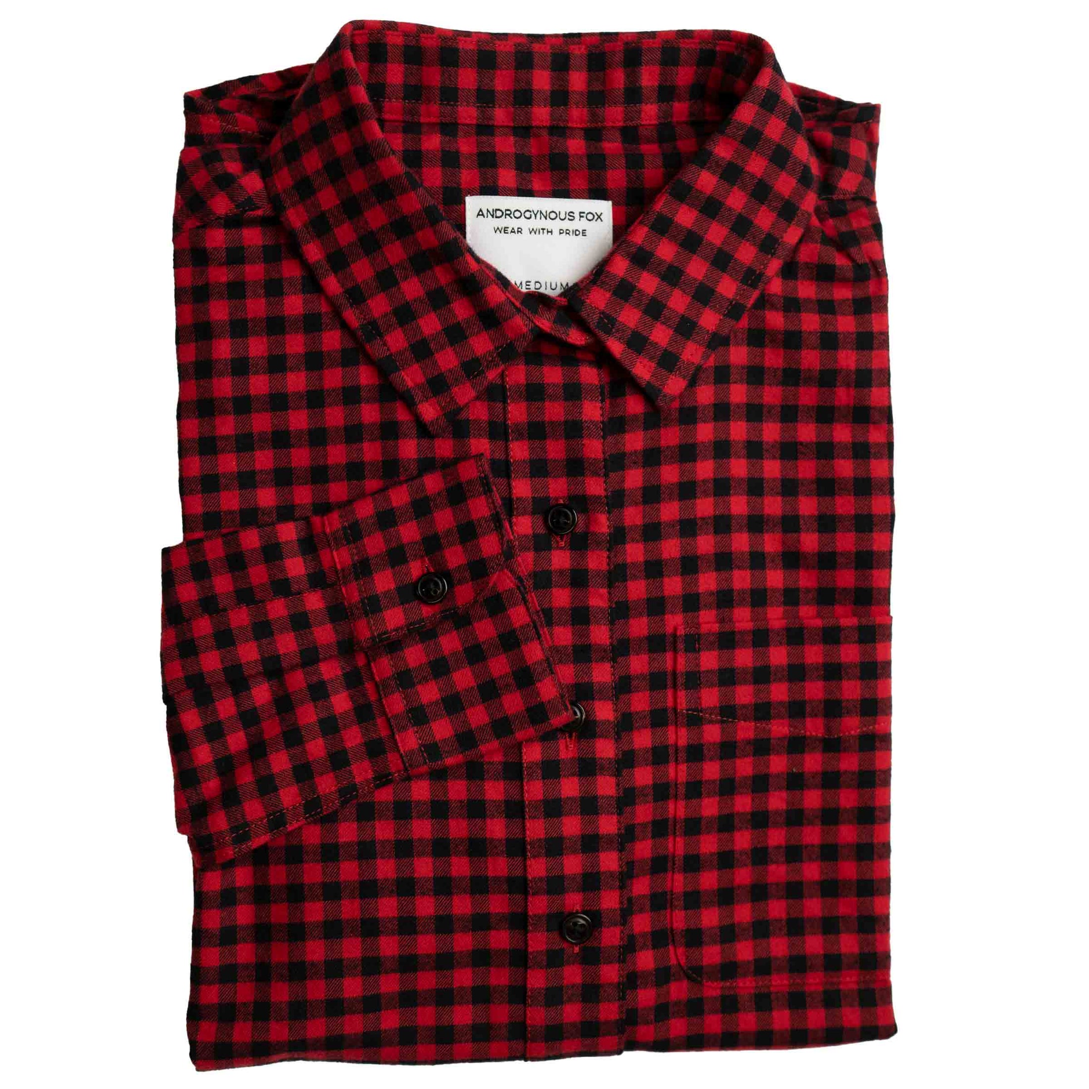 AF Tailored Flannel — Flannel Shirt for Queer Style – Androgynous Fox